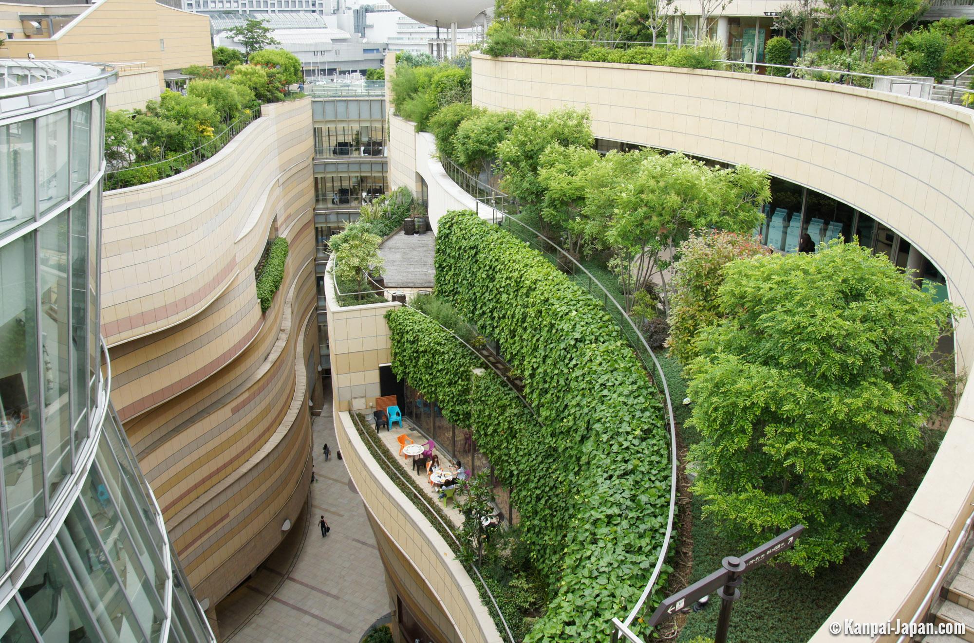 Namba Parks Namba Parks Overlooking From The Roof, August 2021 Stock