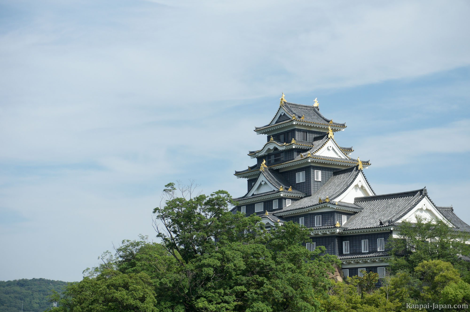 Okayama Castle - The Black Castle with Shiny Gilding