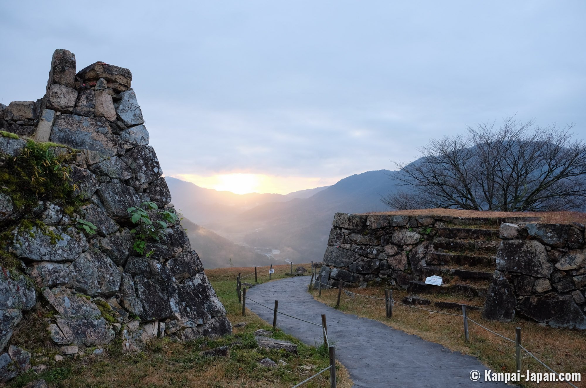 Takeda Castle Ruins - Feudal Vestiges Amidst the Clouds